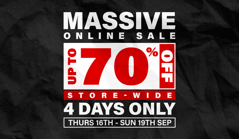 Massive Online Sale ON NOW! | Up to 70% Off Storewide! 4 Days Only!