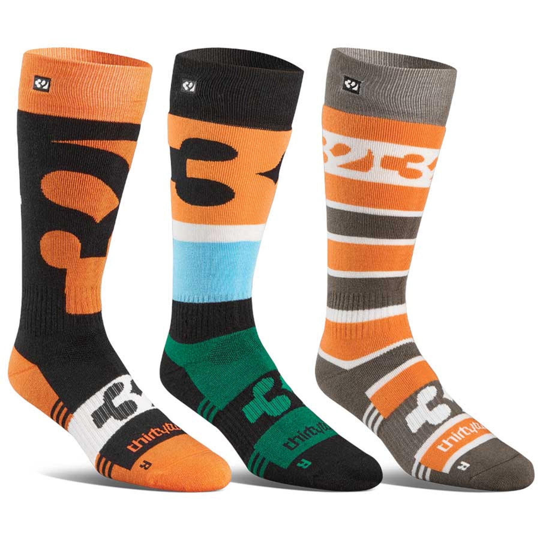 ThirtyTwo Cut Out 3-Pack Sock | Snowboard Socks Australia
