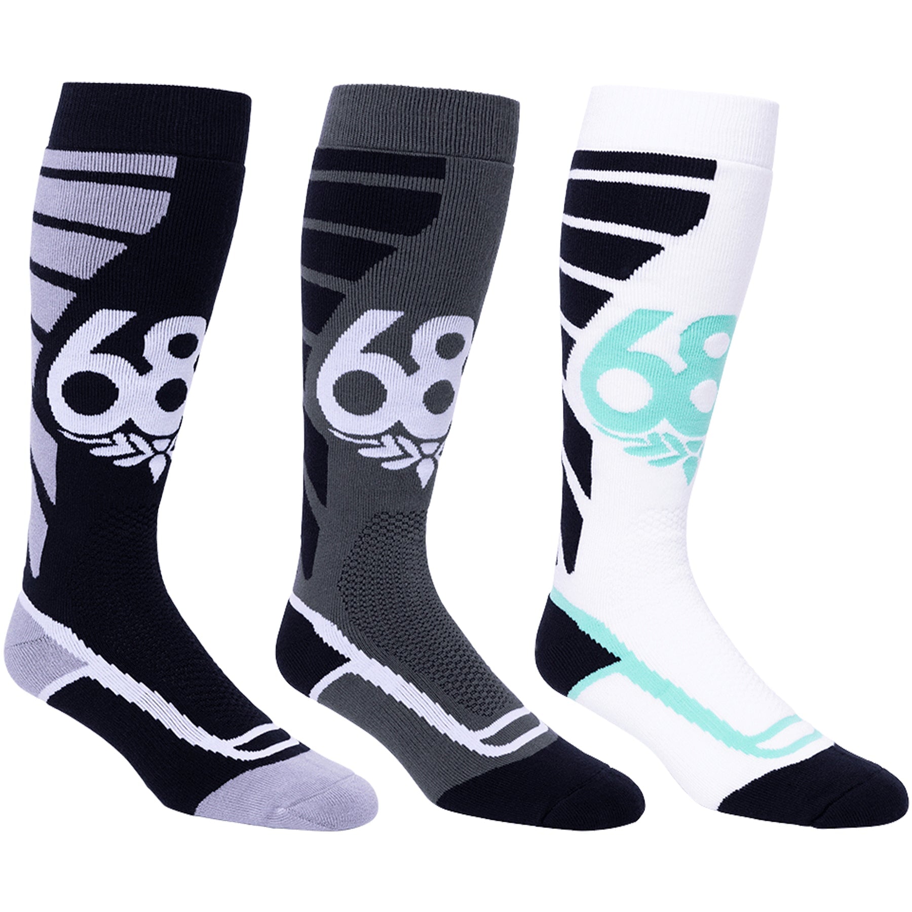 686 Mens Strike Sock 3 Pack 2024 | Mens Snowboard Socks Australia